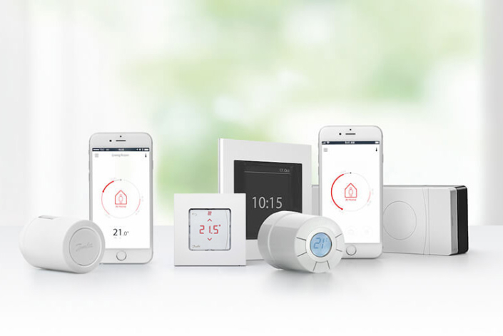 Intelligent SmartHome med Danfoss Icon trådløs varmestyring i dit hjem ...